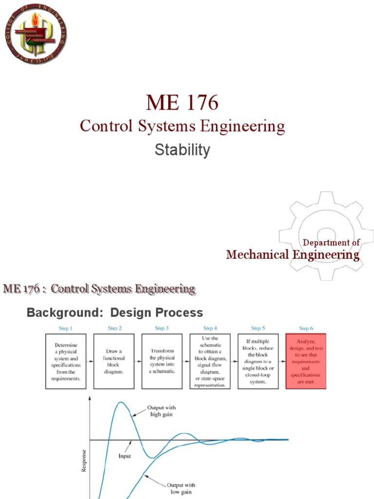 Control Systems Engineering: Stability | Download Free PDF | Control ...