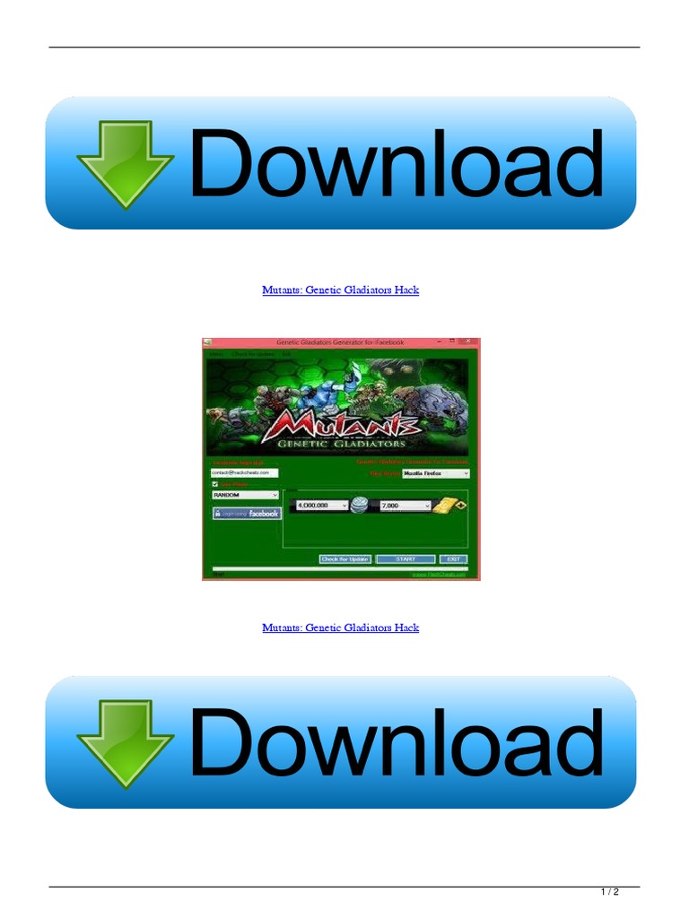 Mutants Genetic Gladiators Hack PDF | PDF | Ios | Security Hacker Mutants Genetic Gladiators Hack PDF | PDF | Ios | Security Hacker