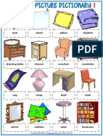 In My House Furniture Goods Pictionary Poster Vocabulary Worksheet ...
