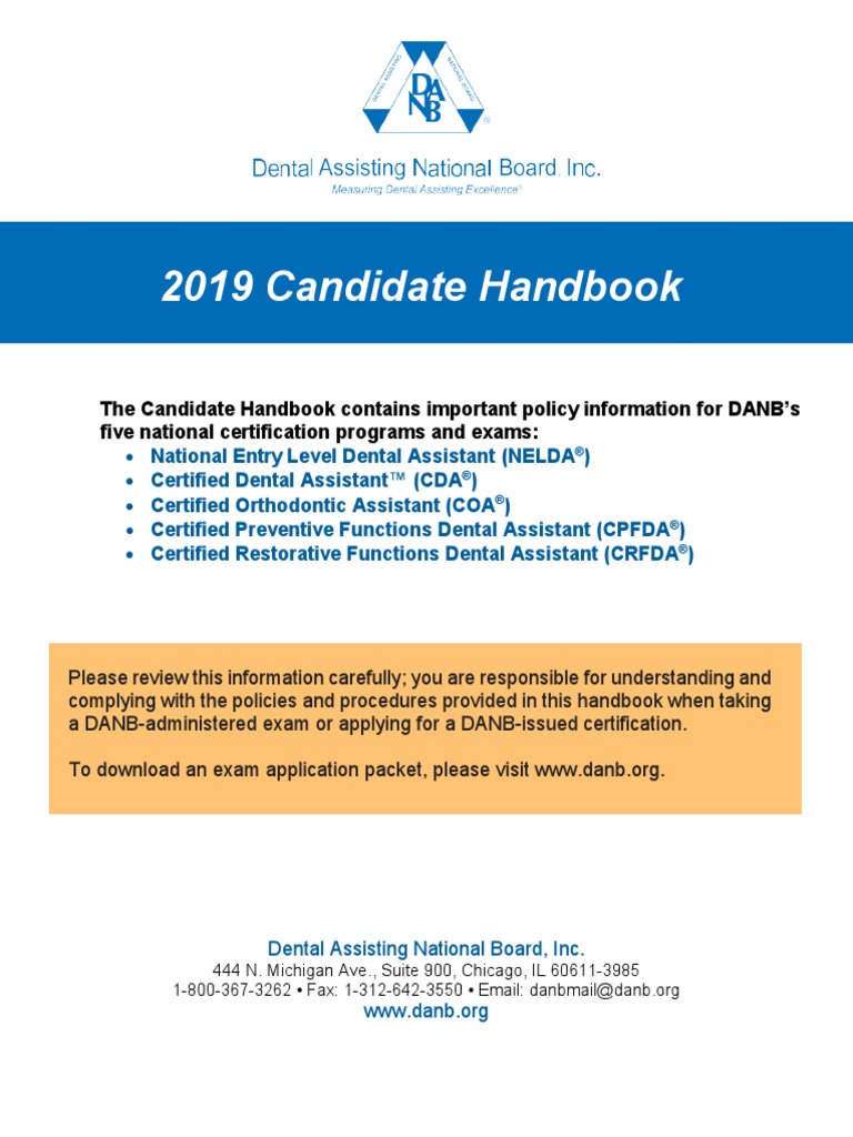 Candidate Handbook | PDF | Certification | Professional Certification