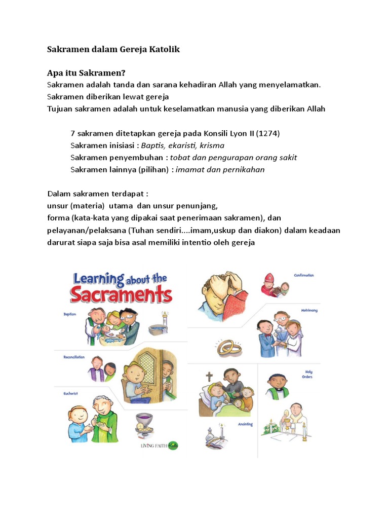 Sakramen Dalam Gereja Katolik | PDF