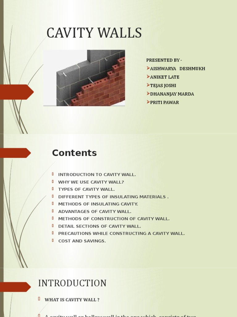 An In-Depth Analysis of Cavity Wall Construction: Insulation Methods ...