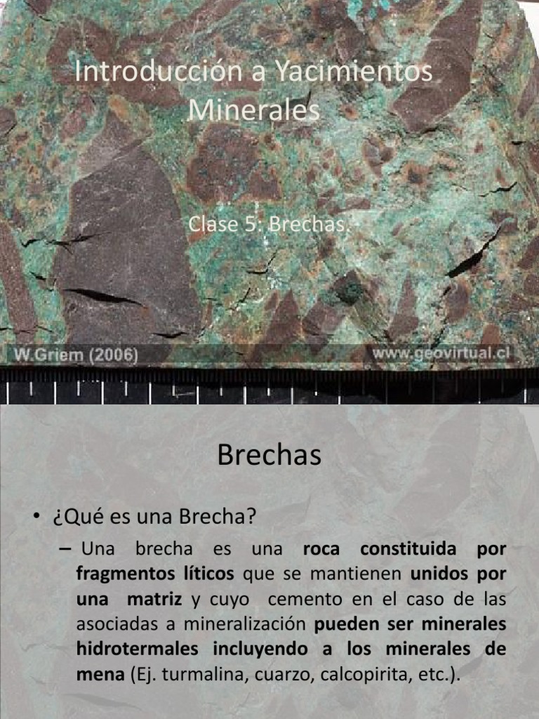 Clase 6 Brechas | PDF | Roca clástica | Minerales