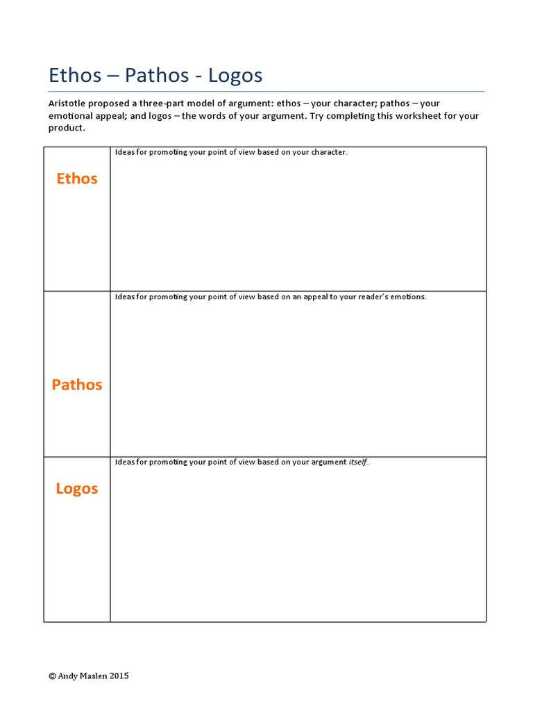 Ethos Logos Pathos Quiz Pdf Persuasive Writing Worksheets