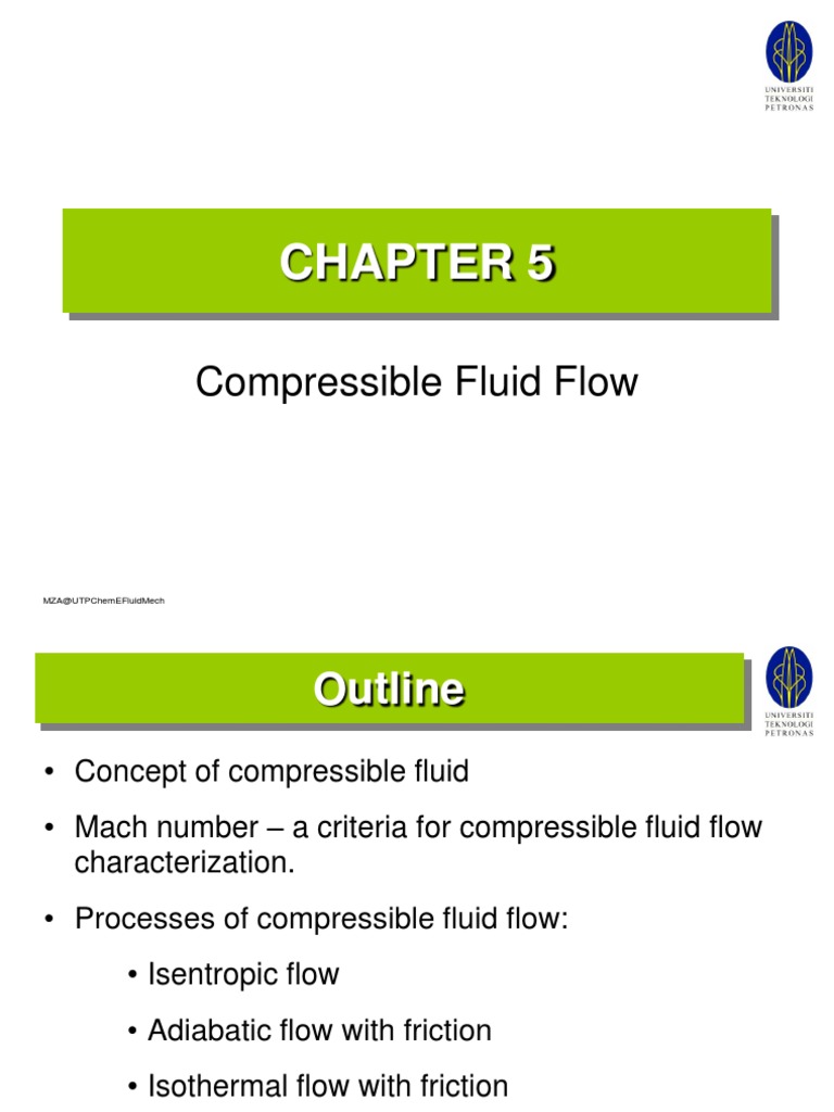 Chapter 05 COMPRESSIBLE FLUID FLOW | PDF | Compressible Flow | Fluid Dynamics