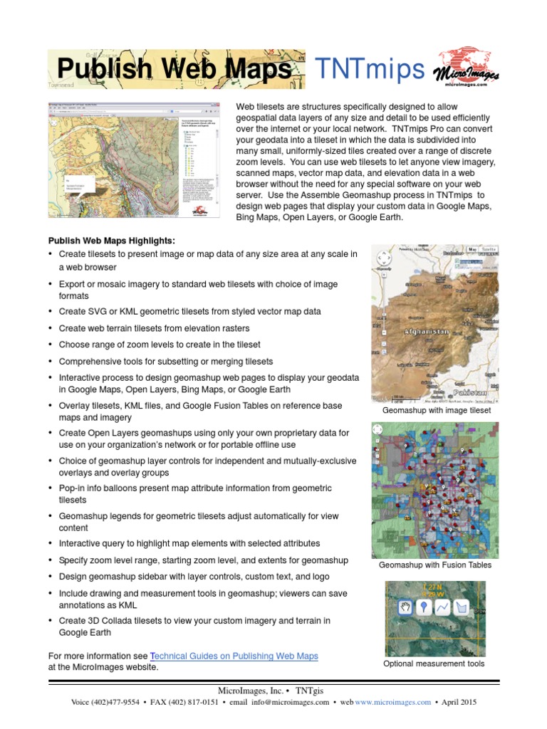 Publish Web Maps: Tntmips | PDF | World Wide Web | Internet & Web