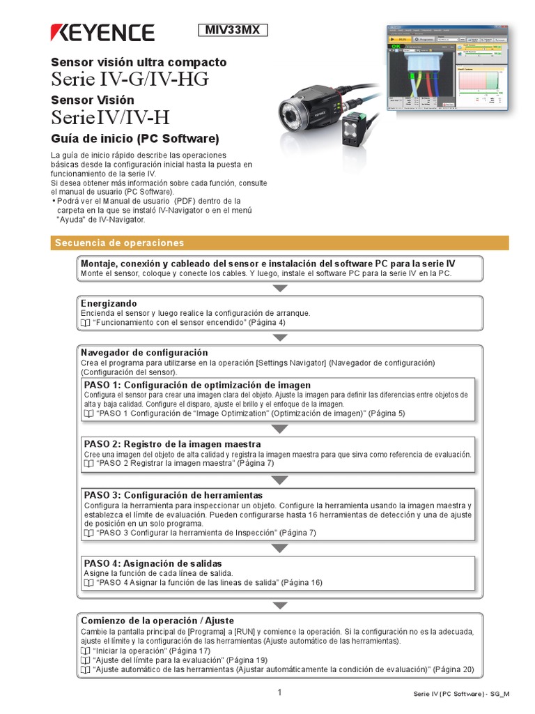 Keyence Iv-Series | PDF | Ventana (informática) | Píxel
