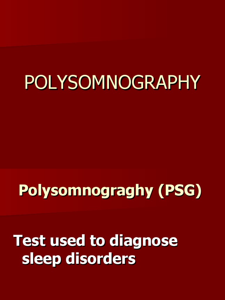 Polysomnography | PDF