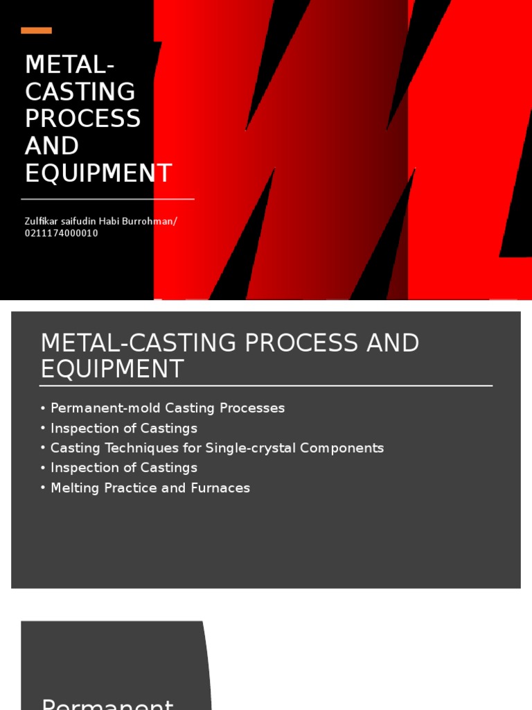 Metal-Casting Process and Equipment | PDF | Foundry | Casting (Metalworking)