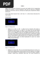 Turbo C Tutorial | PDF | C (Programming Language) | Directory (Computing)