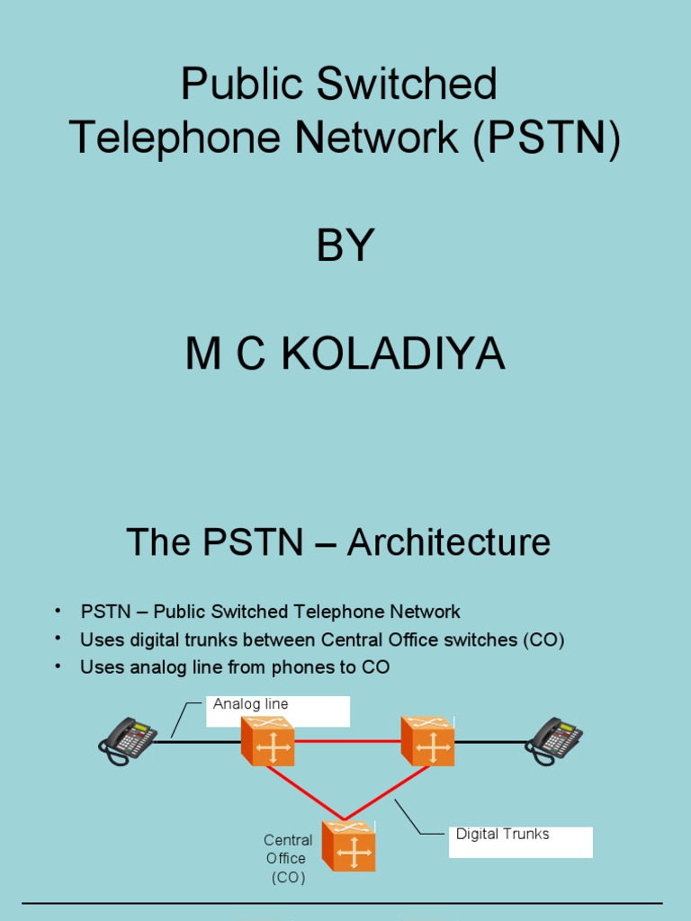 Public Switched Telephone Network (PSTN) BY M C Koladiya | Download Free PDF | Asynchronous ...