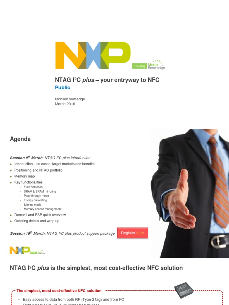 NTAG I2C Plus Your Entryway To NFC v1.0 Public - 2 PDF | PDF | Computer Memory | Random Access ...