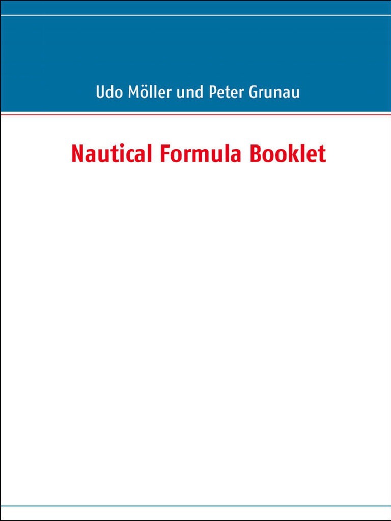 Merchant Navy Formula Booklet | PDF | Rotation Around A Fixed Axis ...