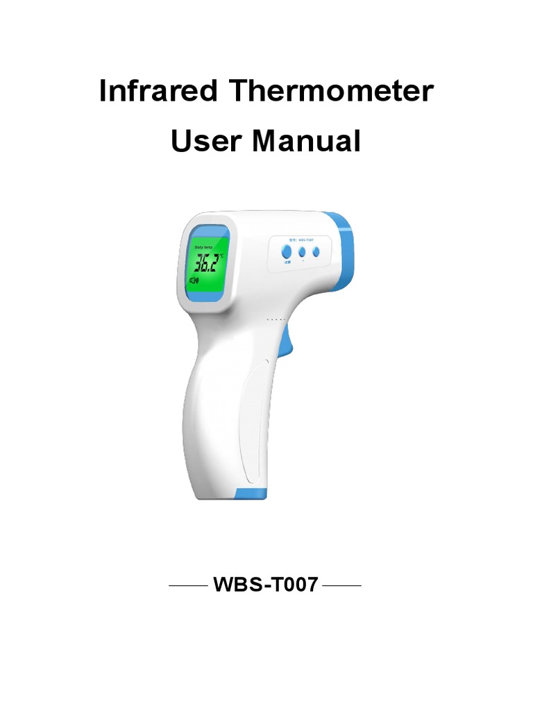 Wiselion WBS-T007 Thermometer Manual | PDF | Thermometer | Celsius