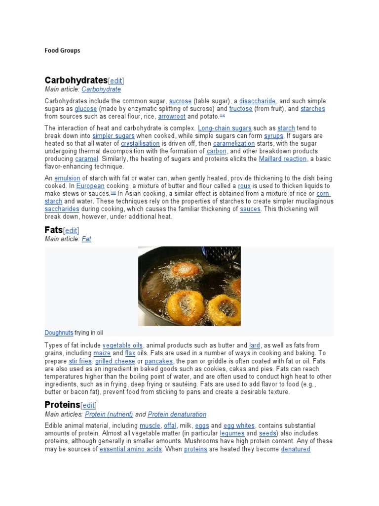 Food Groups Explained | PDF | Cooking | Carbohydrates