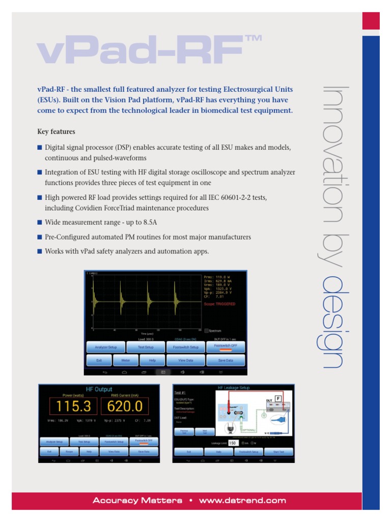 vPad-RF Specs Feb 2016 PDF | PDF | Hertz | Alternating Current