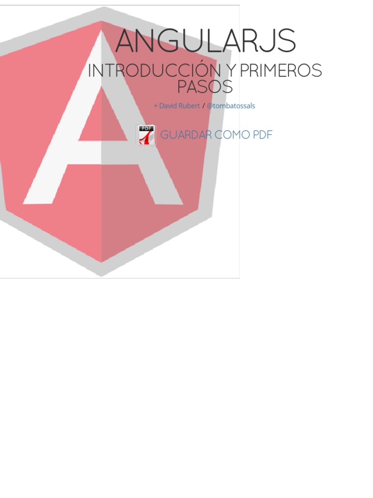 Tutorial Sencillo de AngularJS | PDF Tutorial Sencillo de AngularJS | PDF