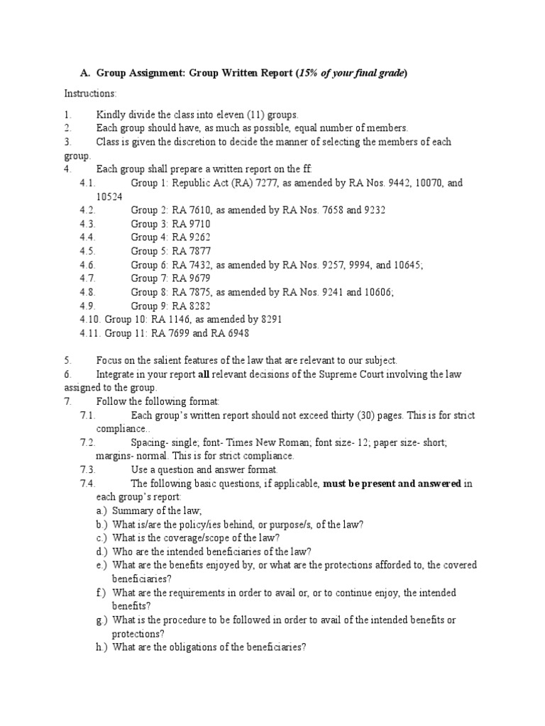 Group Report and Bill on Social Justice | PDF | Bill (Law) | Public Sphere