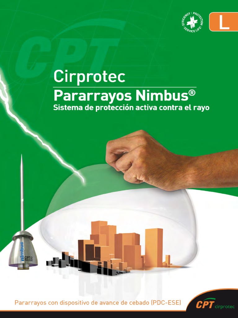 Cirprotec. Pararrayos Nimbus Sistema de Protección Activa Contra El Rayo. Pararrayos Con ...