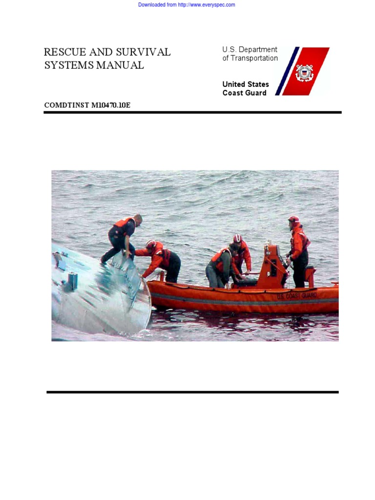 USCG - Rescue and Survival Systems Manual | PDF | Pump | Equipment