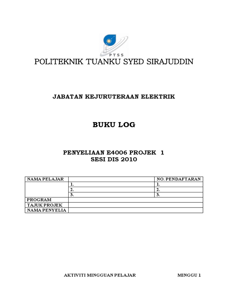 Format Buku Log | PDF