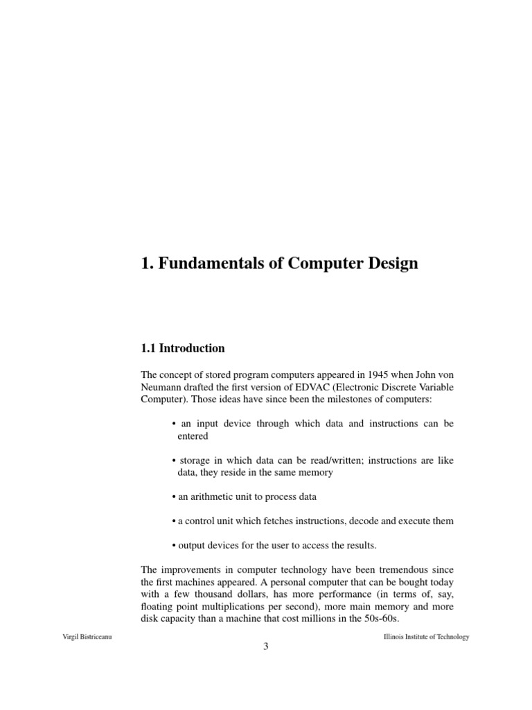 Fundamentals of Computer Design | PDF | Central Processing Unit ...