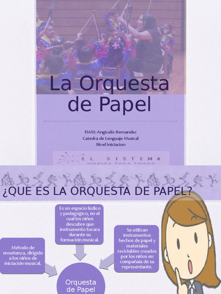 Orquesta de Papel: Música y Reciclaje Infantil | PDF | Orquestas | Sonido