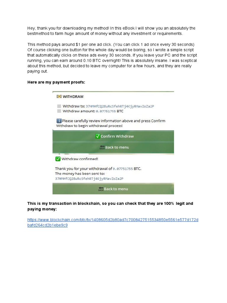 Make $800 in BTC OVERNIGHT NO CAP | PDF