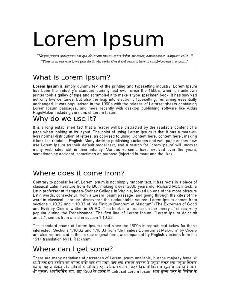 What Is Lorem Ipsum? | PDF