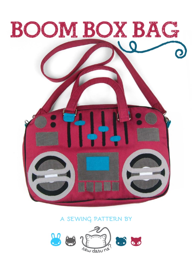 Boom Box Bag: A Sewing Pattern by | PDF | Seam (Sewing) | Sewing