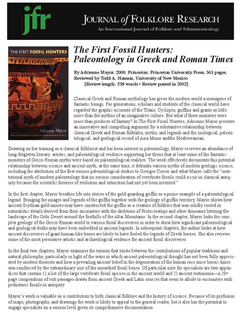 The First Fossil Hunters Paleontology in | PDF | Paleontology | Fossil