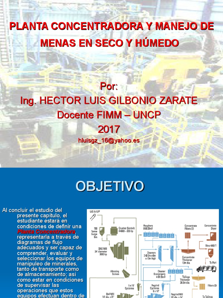 Planta Concentradora y Manejo de Materiales | PDF | Minería | Plantas