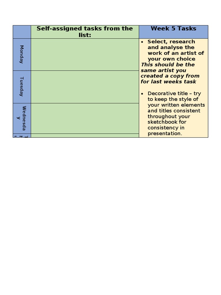 Weekly Progress Sheet Week 5 | PDF | Communication