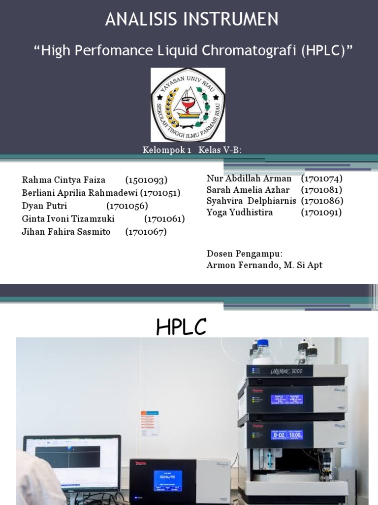HPLC Kelp. 1 Instrumen-1 | PDF