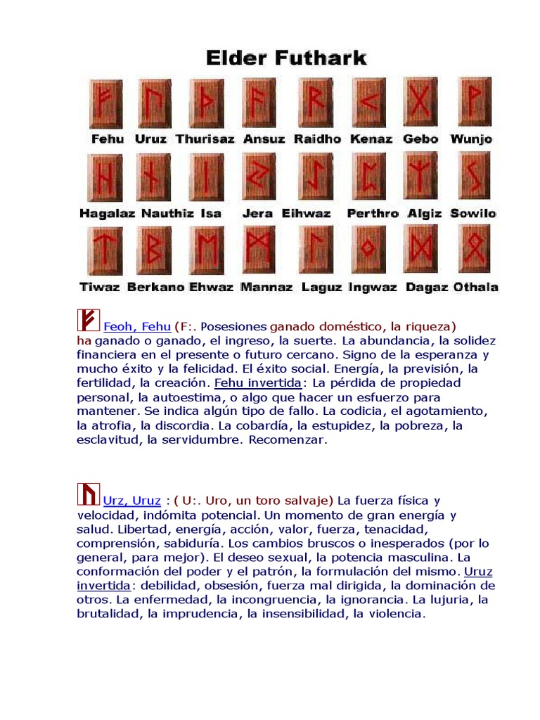 Significado de Las Runas | PDF | Amor | Science