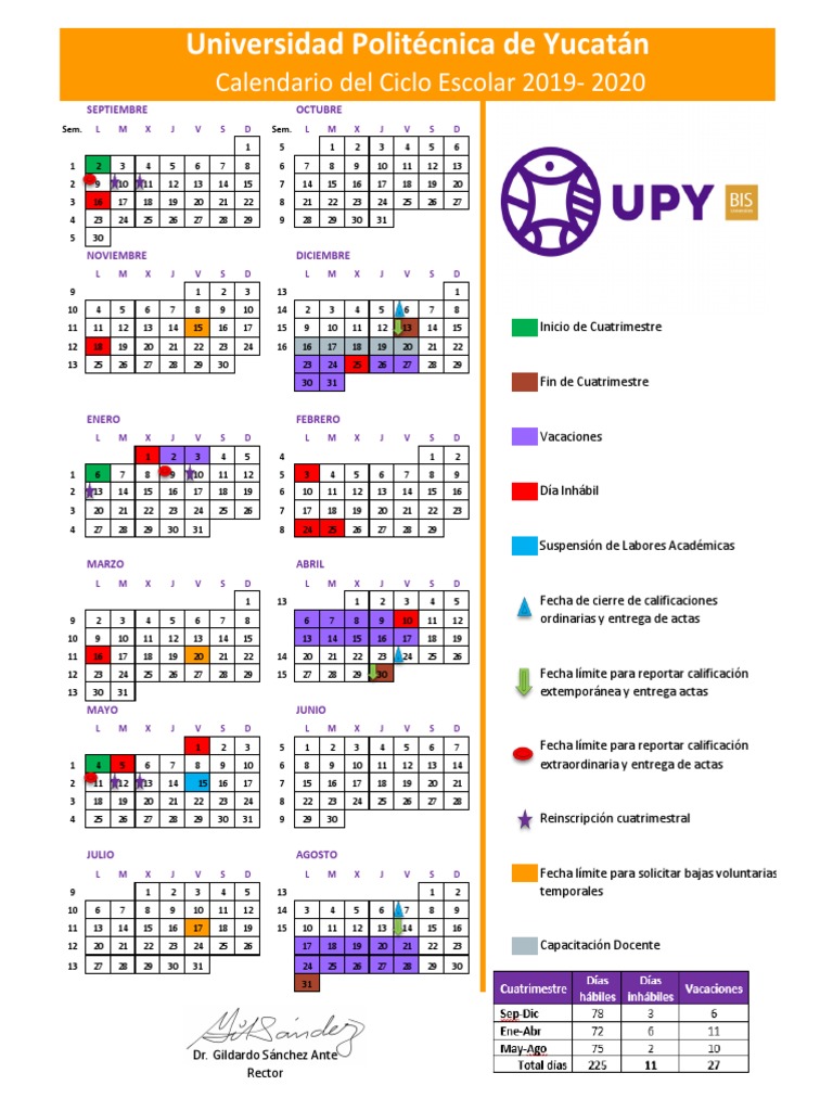 Calendario de La UPY | PDF | Calendario | Violencia
