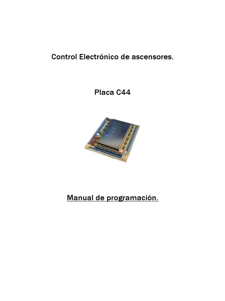JYE Programacion ECC44 | PDF | Ascensor | Relé