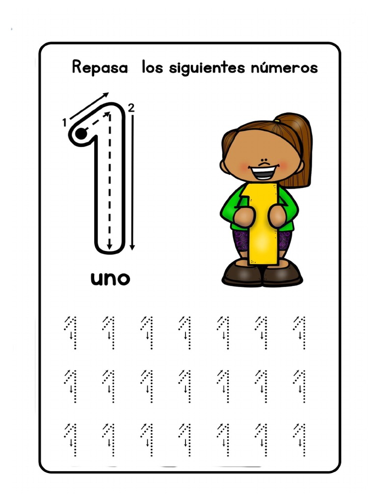 P.trazos de Numeros Del 1 Al 10 PDF | PDF