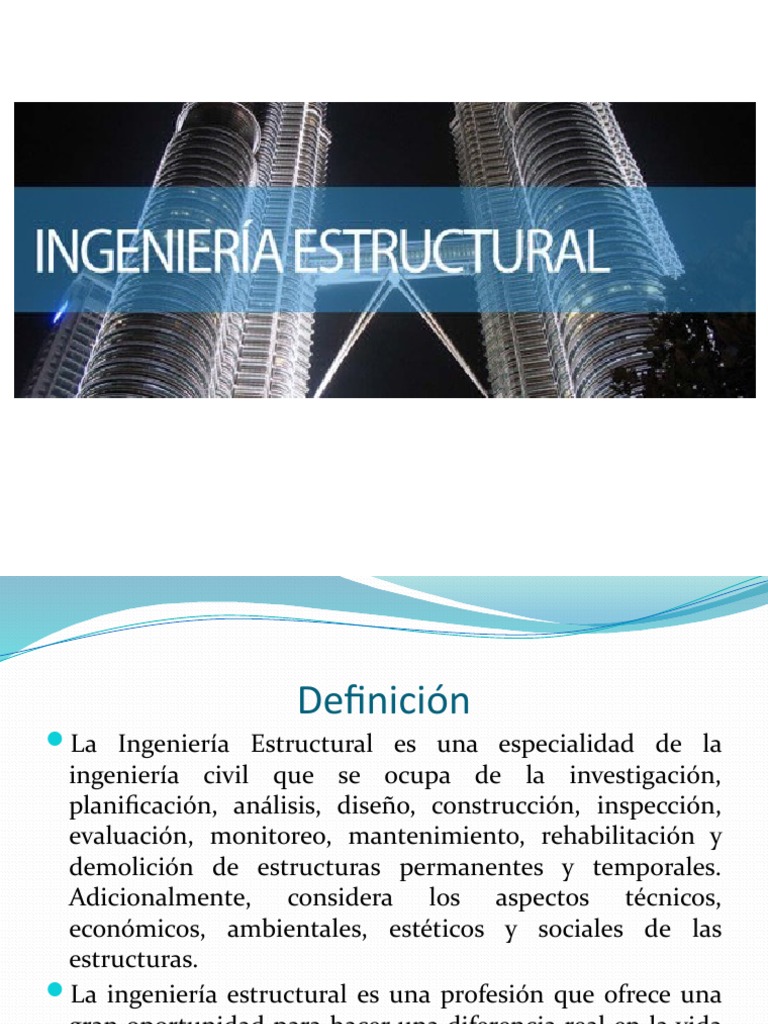 Definición de Ingeniería Estructural | PDF | Ingeniería estructural ...