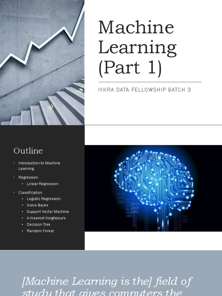 Machine Learning (Part 1) : Iykra Data Fellowship Batch 3 | PDF ...