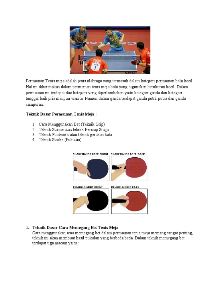 Tenis Meja | PDF