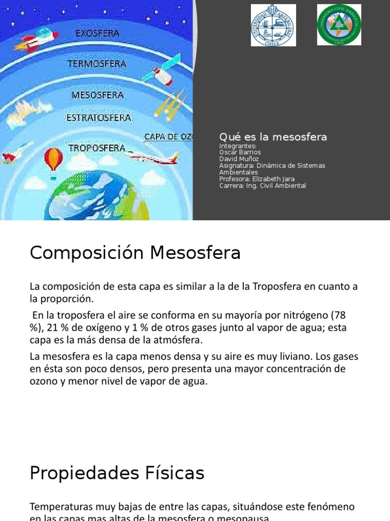 La Mesosfera: Composición y Fenómenos | PDF | Atmósfera | Nube