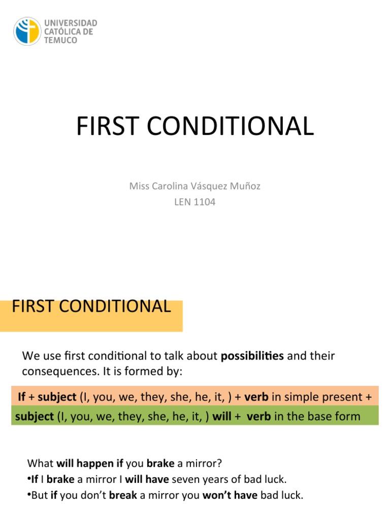 Semana 6 - First Conditional | PDF | Grammar
