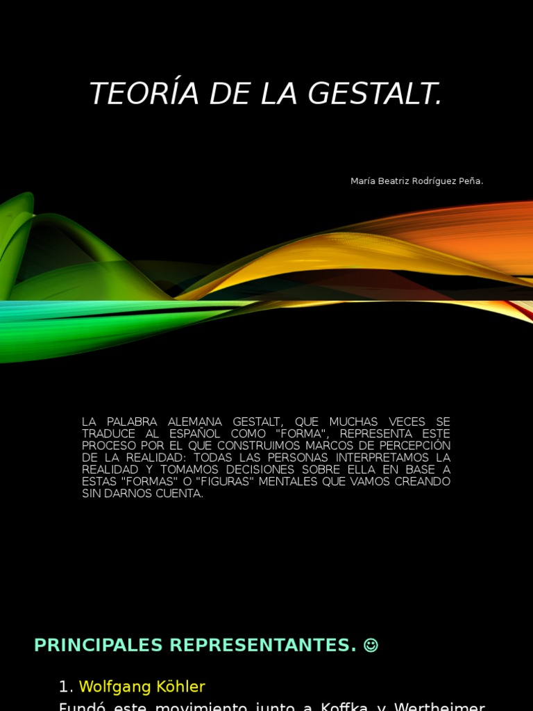 Teoría de La Gestalt | PDF | Ciencias del comportamiento ...