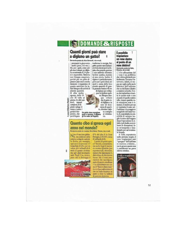 Lecturas Italiano | PDF