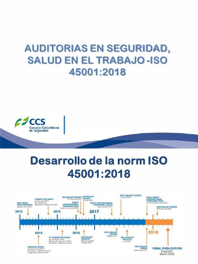 Presentacion Iso 45001-20018 CCS | PDF | Planificación | Seguridad y ...