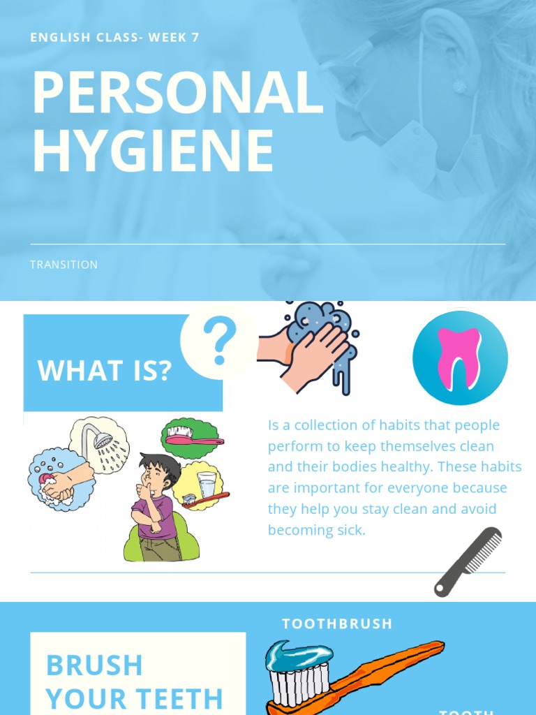 Personal Hygiene: English Class-Week 7 | PDF