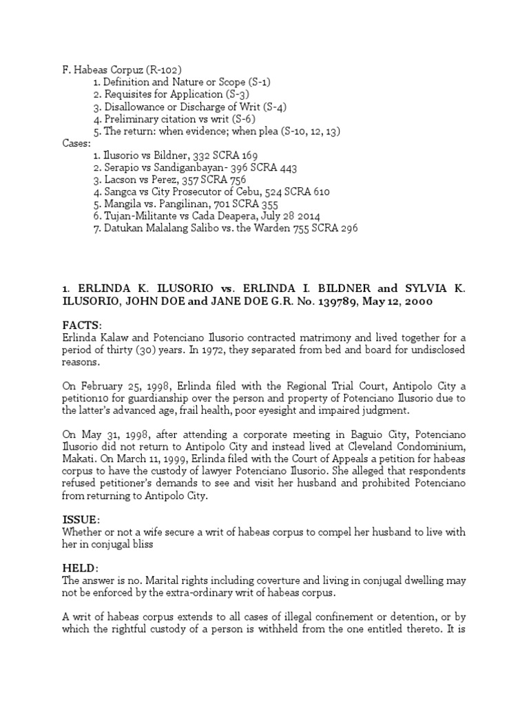 Erlinda K. Ilusorio vs. Erlinda I. Bildner and Sylvia K. ILUSORIO, JOHN ...