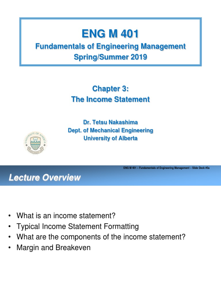 Understanding Income Statements in Management | PDF | Net Income ...