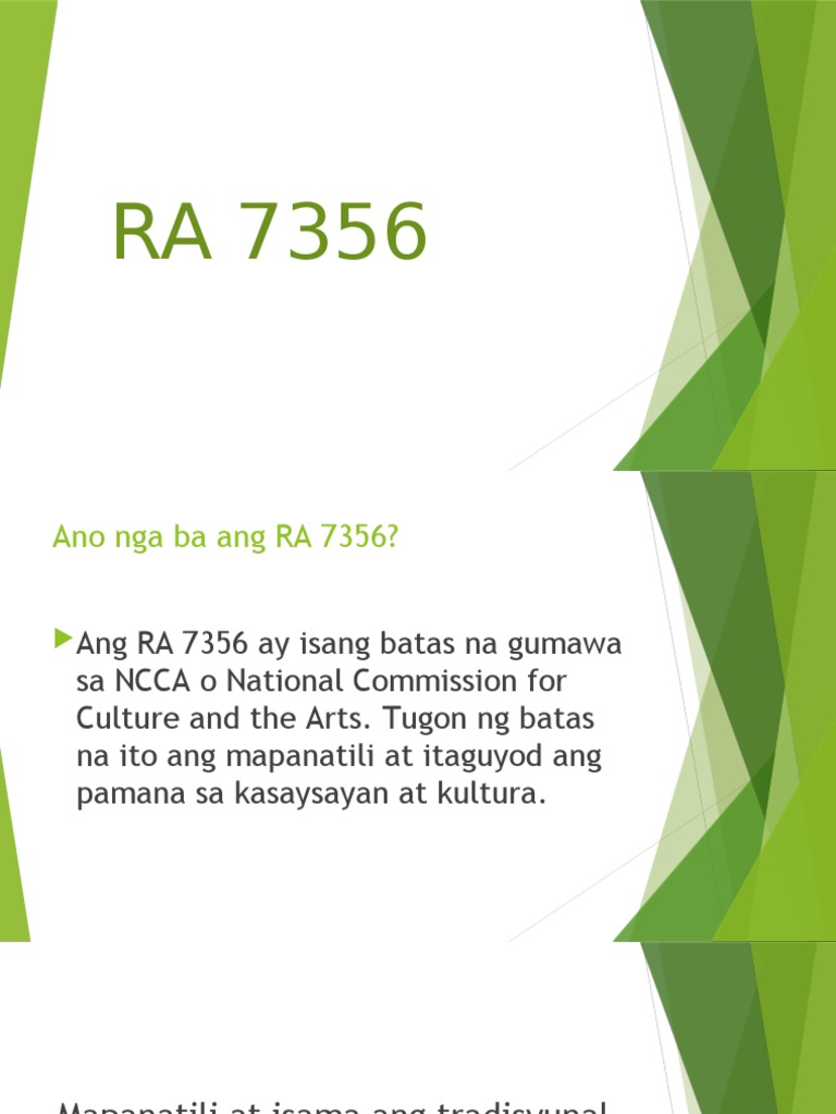 Ra 7356 | PDF